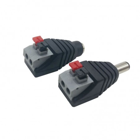 DC Male Female Jack Connector Plug Adapter Tool-free installation Apply ...