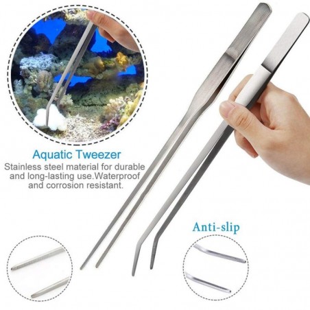 Stainless Steel Aquarium Cleaning Tool Kit Fish Tank Cleaner Aquascape ...
