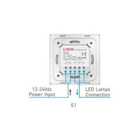E1 Touch Panel Controller Ltech DIMMING LED STRIPS TOUCH PANEL ...