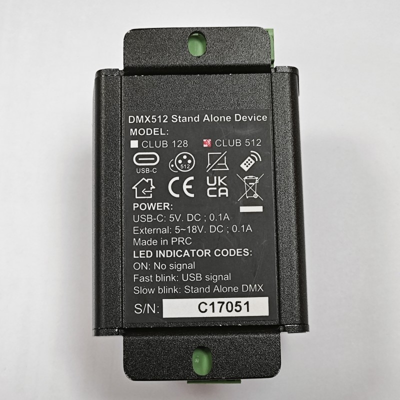 USB-DMX512 DC 5V DMX512 Stand alone device