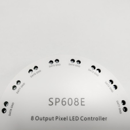 SP608E Music Controller 8CH Signal Output SK6812 WS2812B LED Light ...