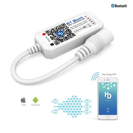 Mini Bluetooth RGB LED Controller for RGB/RGBW LED strip lights