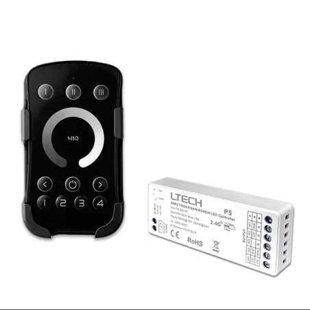 M1 MINI Single Color 4 Zone LED Dimming Remote & Receiver